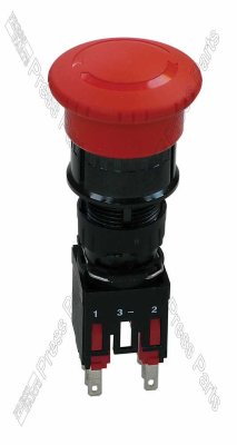 Emergency stop button for membrane • Electrical | Press Parts Ltd